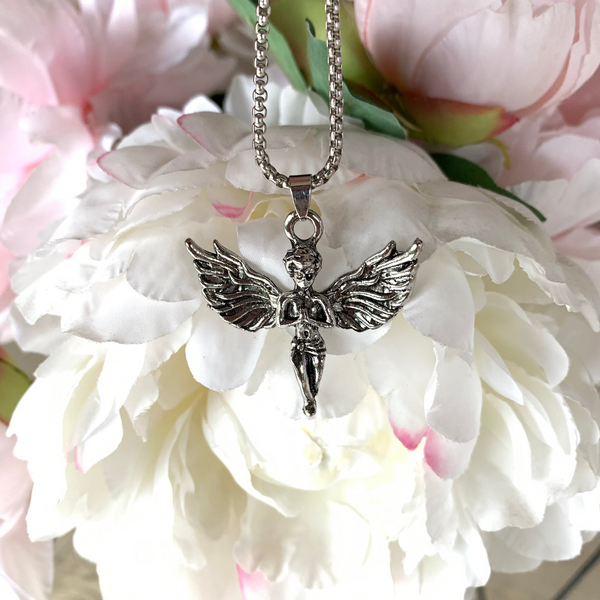 Collar Ángel de la Abundancia (alas extendidas) – Ángeles cerca de ti